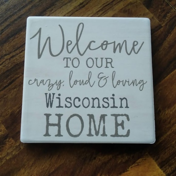 Other | Ceramic Wisconsin Plaque New Final | Poshmark